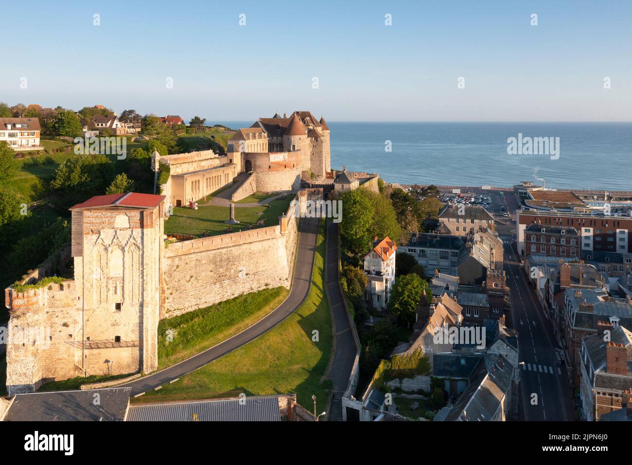 France, Seine-Maritime, Côte d'Albatre, pays de Caux, Dieppe, Château ...