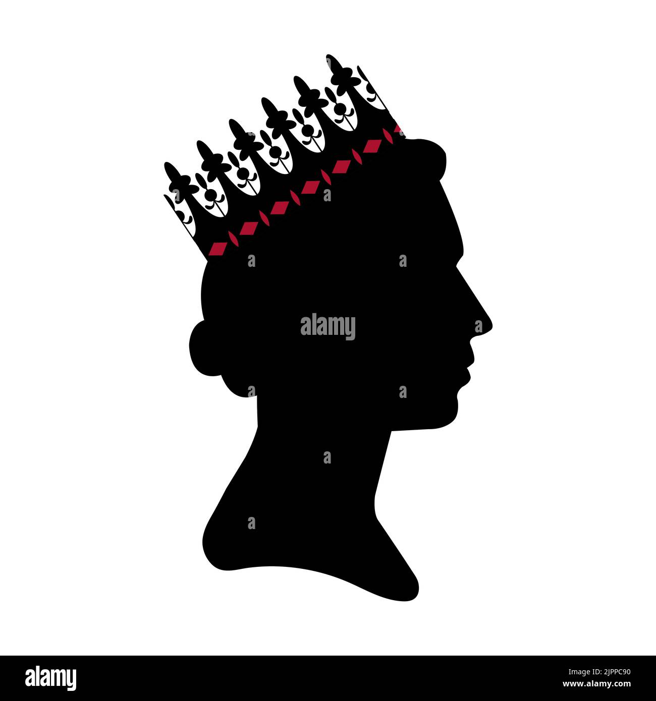 Queen elizabeth portrait Banque d'images vectorielles - Alamy