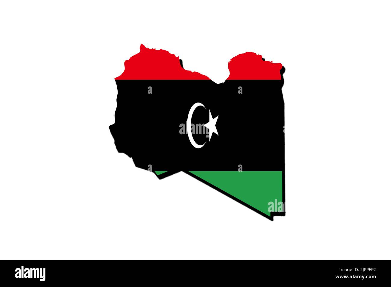 Libya map vector Banque de photographies et d’images à haute résolution ...