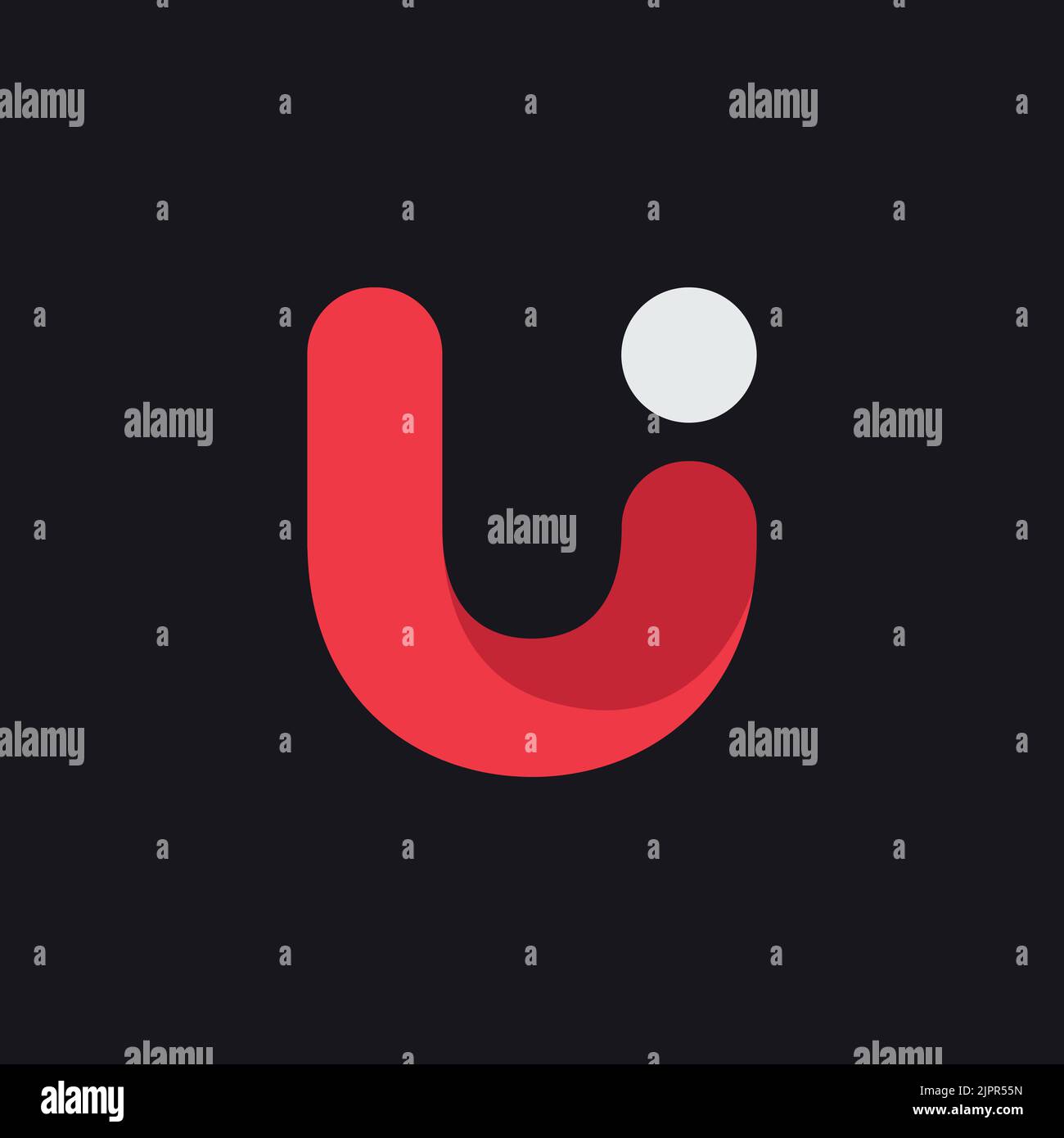 Modèle de logo lettre U. Symbole UI. Symbole alphabétique graphique ...