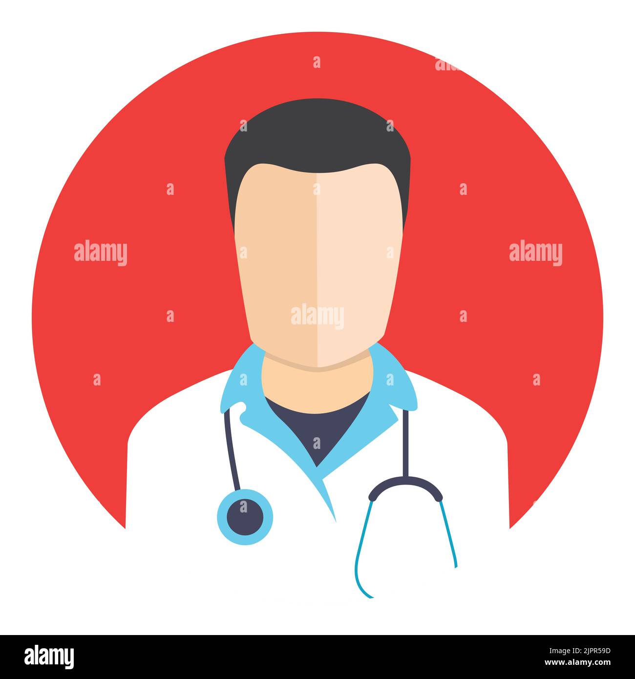 Logo avatar médecin. Icône d'avatar médecin masculin. Médical ...