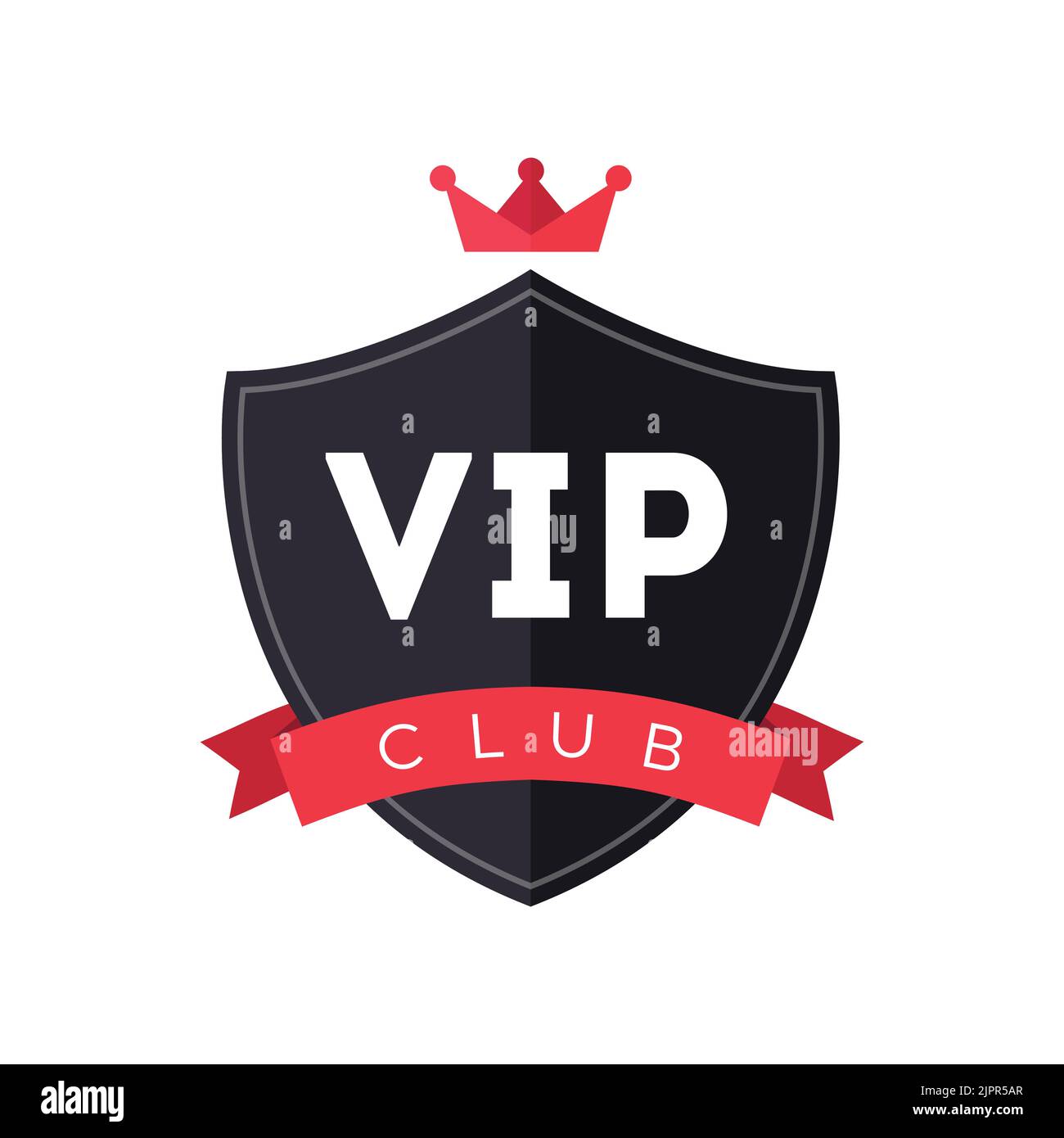 Logo du club VIP. Badge de membre exclusif. Emblème VIP du club avec ...