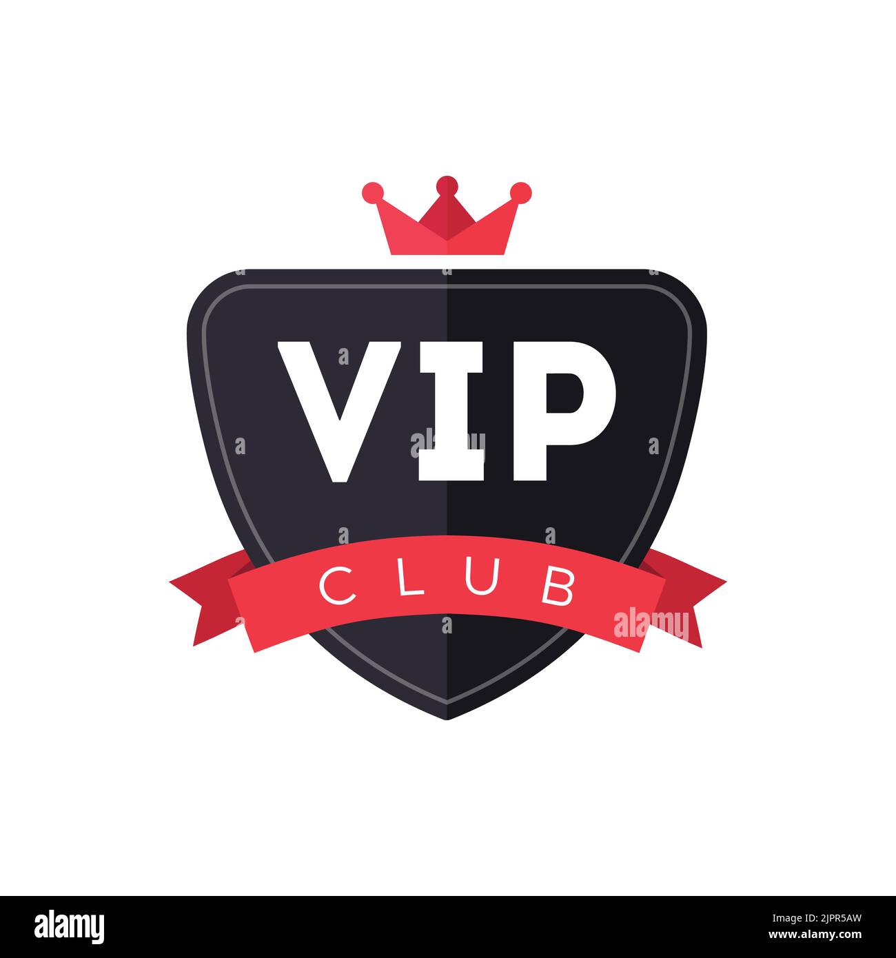 Logo du club VIP. Badge de membre exclusif. Emblème VIP du club avec ...