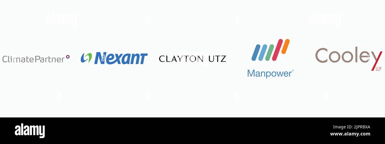 Logo Nexant, logo Manpower Inc, logo Clayton Utz, logo Cooley LLP, logo ...