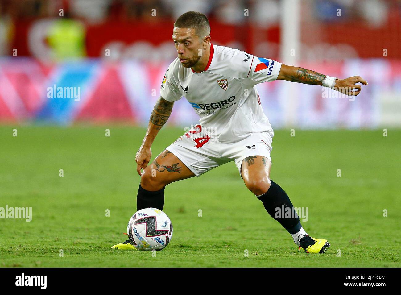 Alejandro Dario Papu Gomez du FC de Séville pendant le match de la Liga entre la FCL de Séville ...