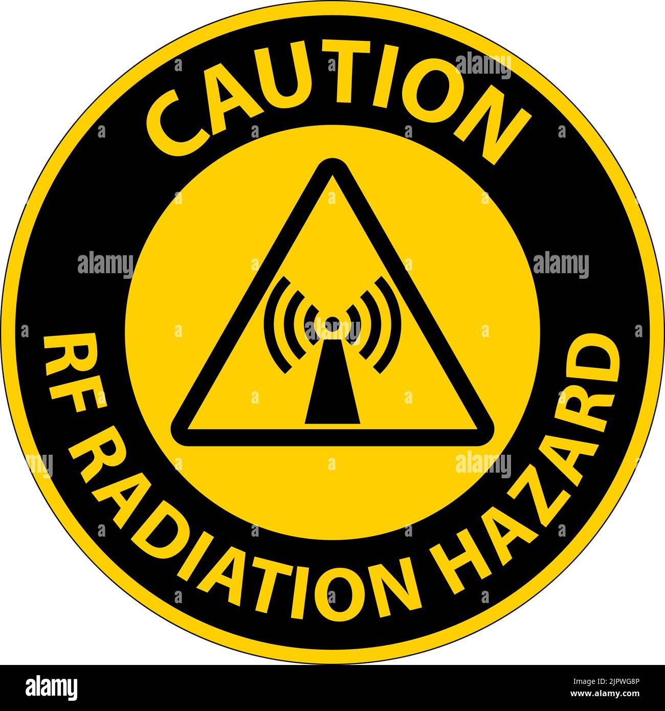 Symbole de danger des rayonnements ionisants Banque d'images ...