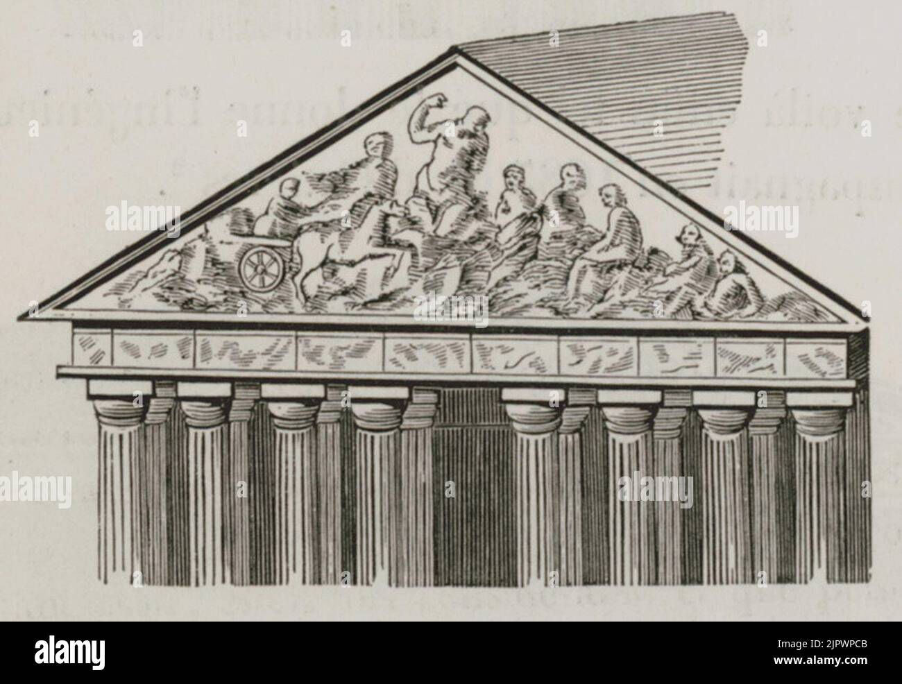Le fronton ouest du Parthénon selon Jacob Spon (17e siècle) - Laborde ...