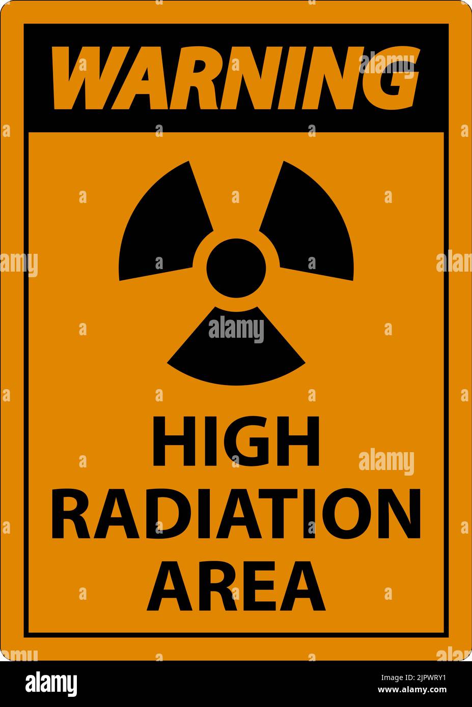 Signe de zone de rayonnement Banque de photographies et d’images à ...