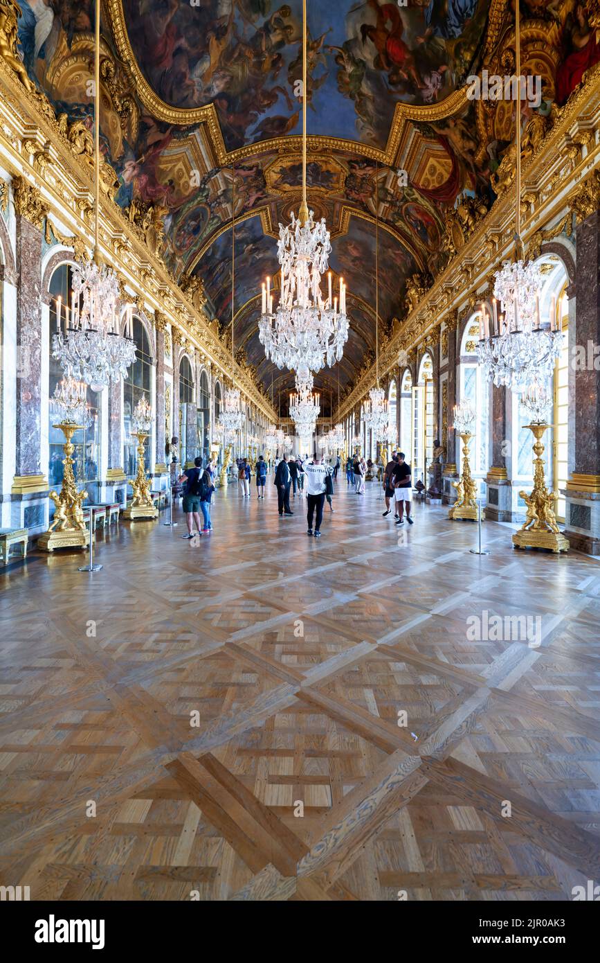 Versailles hall of mirrors paris france Banque de photographies et d ...