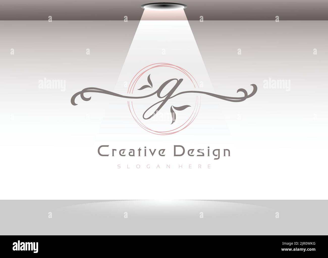 Lettre g calligraphie Banque d'images vectorielles - Alamy