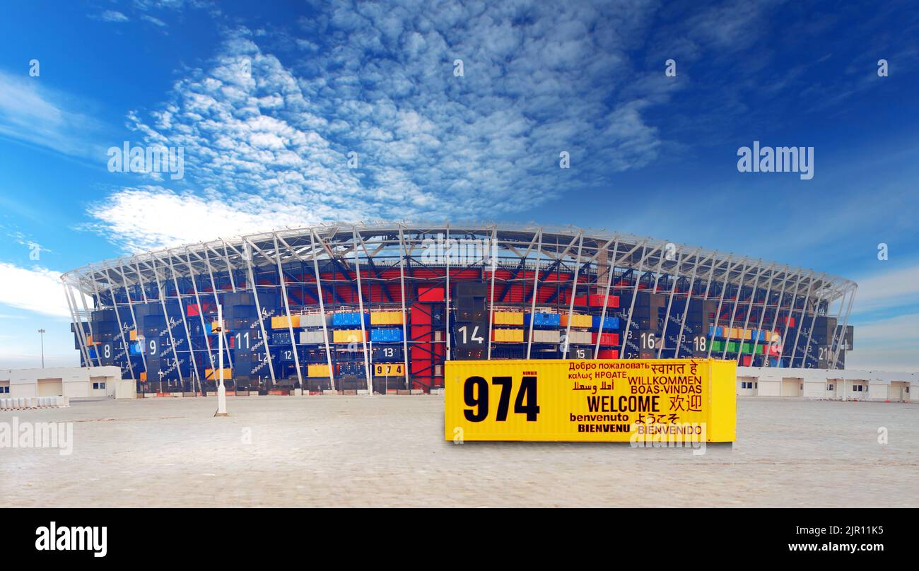 Stade 974 l'un des sites du Qatar 2022 FIFA World Cup football -974 est ...