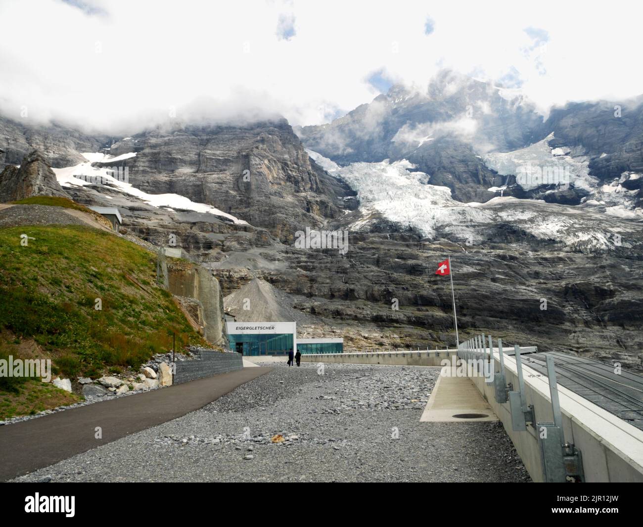 Station de téléphérique Eiger Express, Eigergletscher, Oberland bernois ...