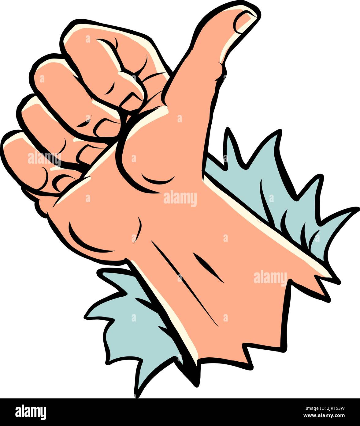 Cartoon thumbs up symbol Banque de photographies et d’images à haute ...