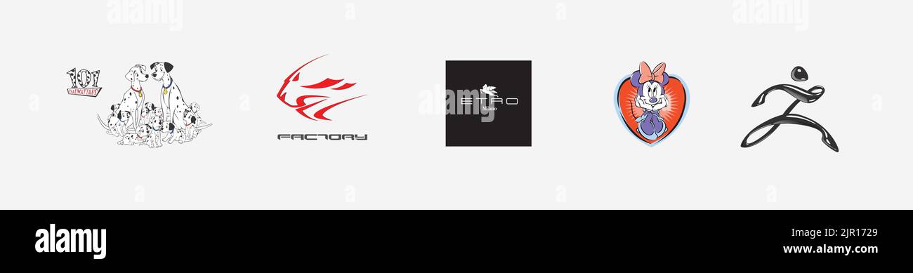 Ensemble de logos artistiques et design : logo ZBrush, logo Aprilia ...