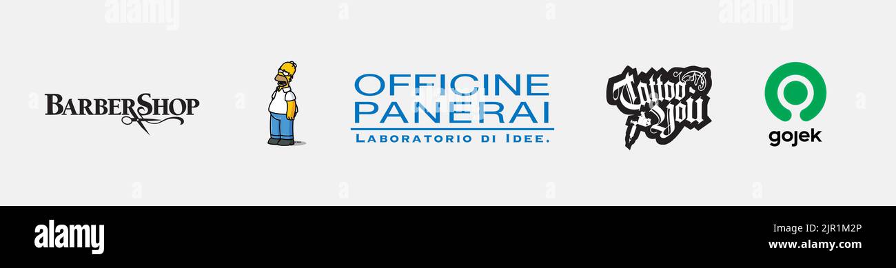 Logo homer simpson Banque d'images vectorielles - Alamy