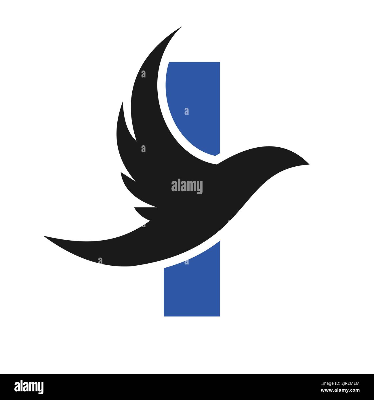 Plume sur lettre logo design i Banque de photographies et d’images à ...