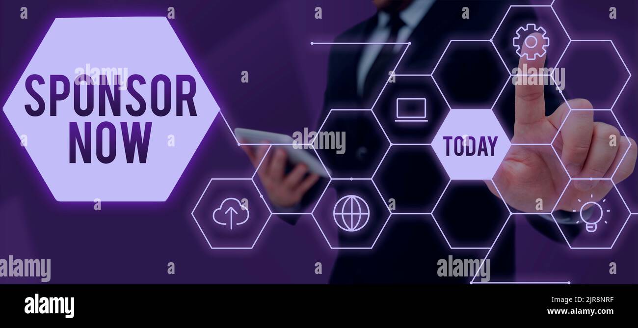 Signature d'écriture à la main Commanditaire maintenant, concept d ...