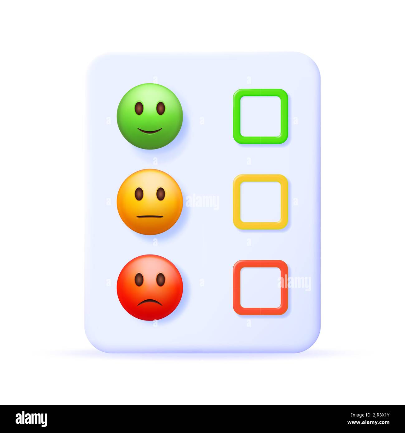 Case à cocher smiley Banque d'images vectorielles - Alamy
