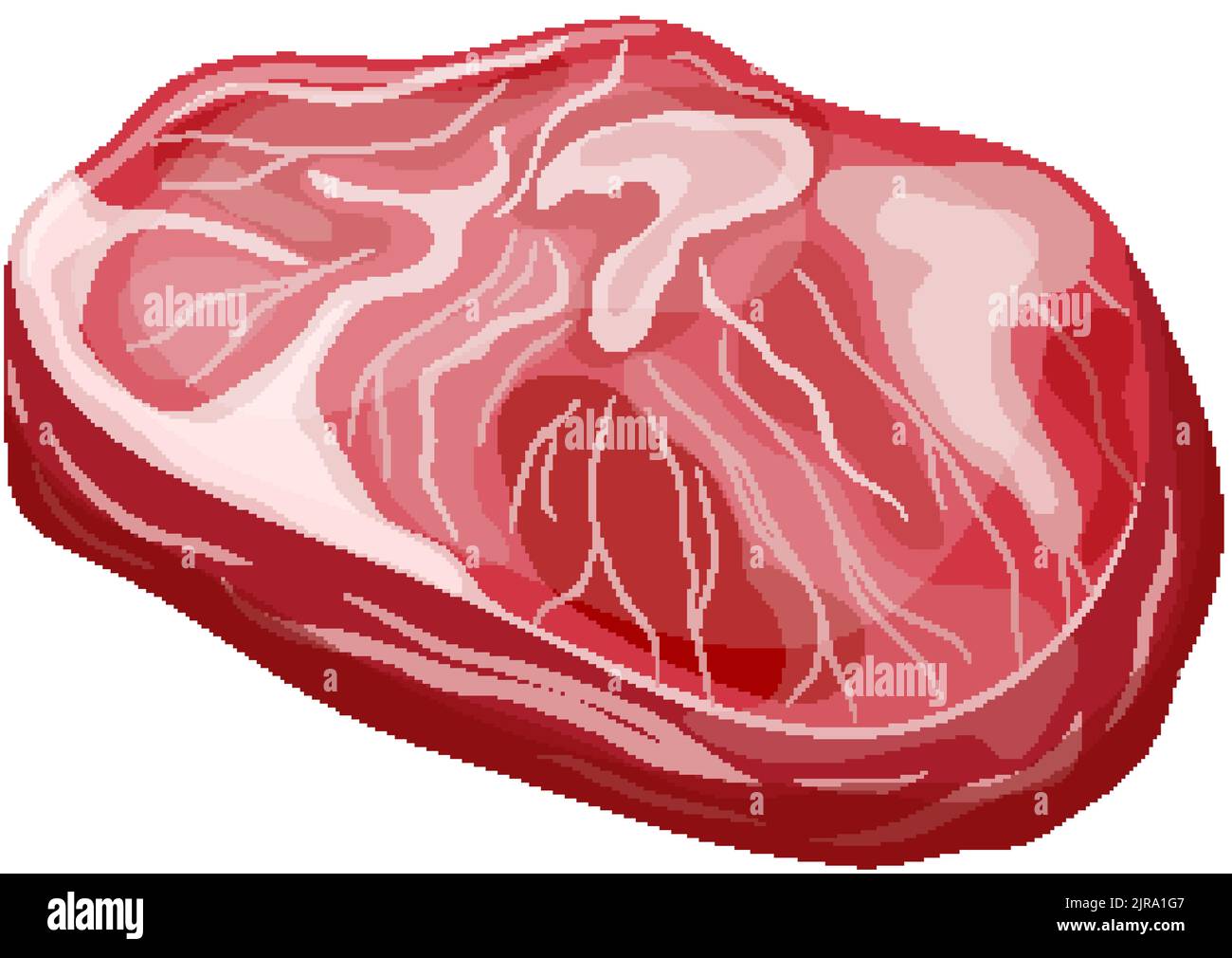 illustration vectorielle de dessin animé de bœuf de viande Image ...