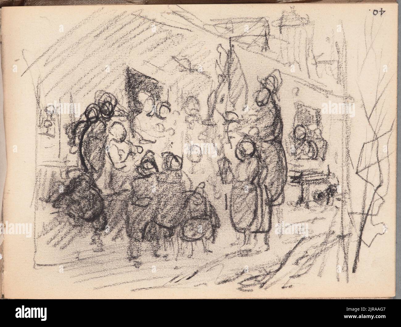 Croquis avec groupe de personnages de Banque de photographies et d ...