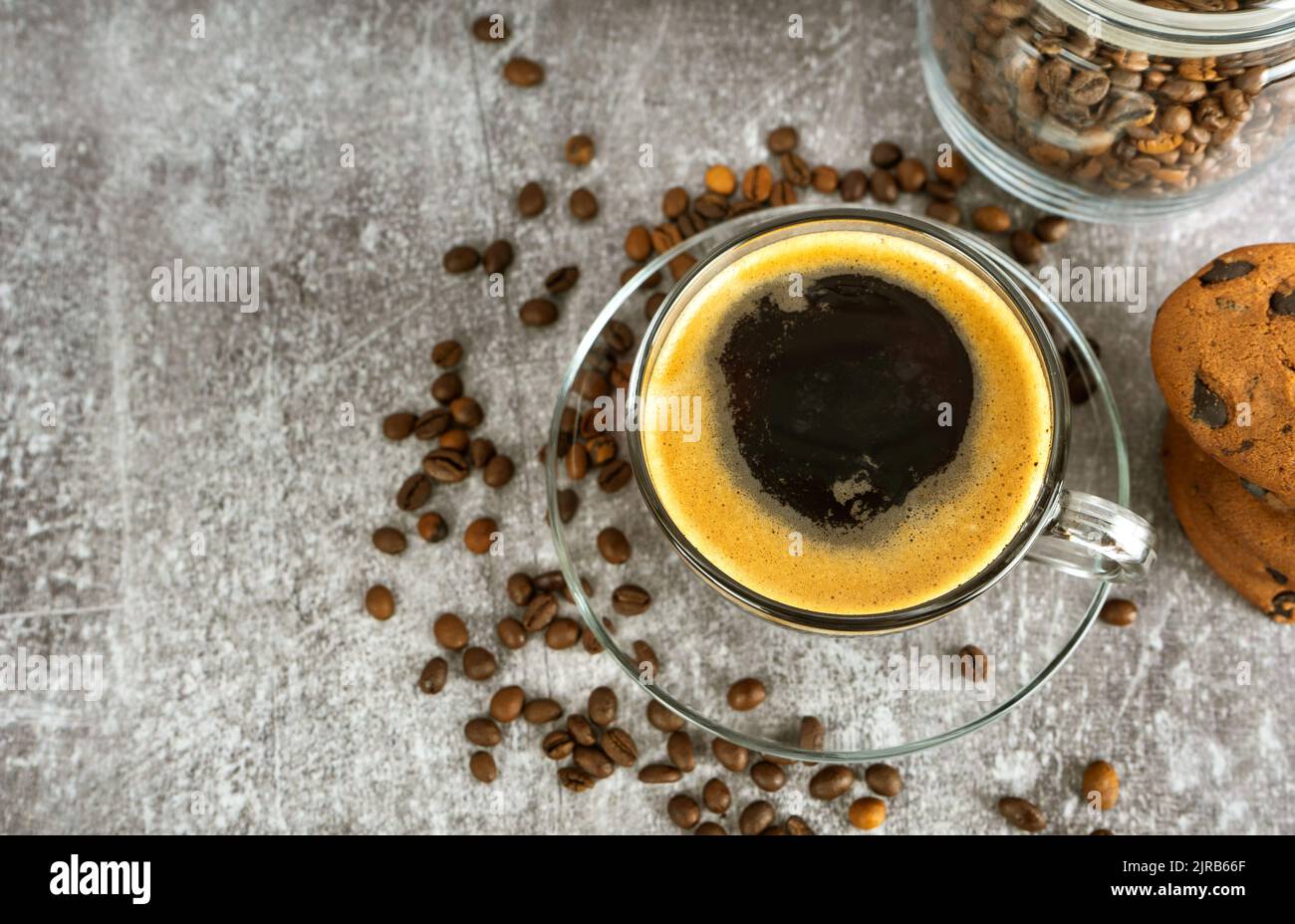 Cafe expresso dans un verre Banque de photographies et d’images à haute ...