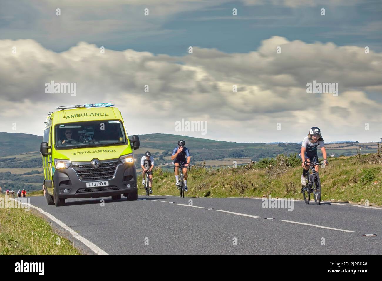 7au22 août Gower Swansea Wales UK Triathlon Ironman épreuve cycliste ...