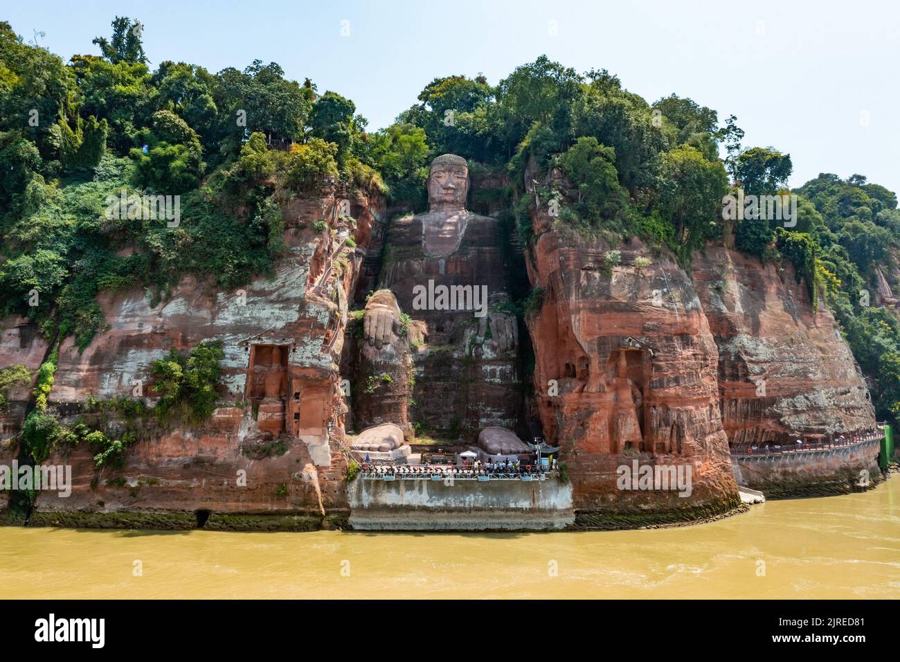 Leshan. 23rd août 2022. La photo aérienne prise le 23 août 2022 montre ...