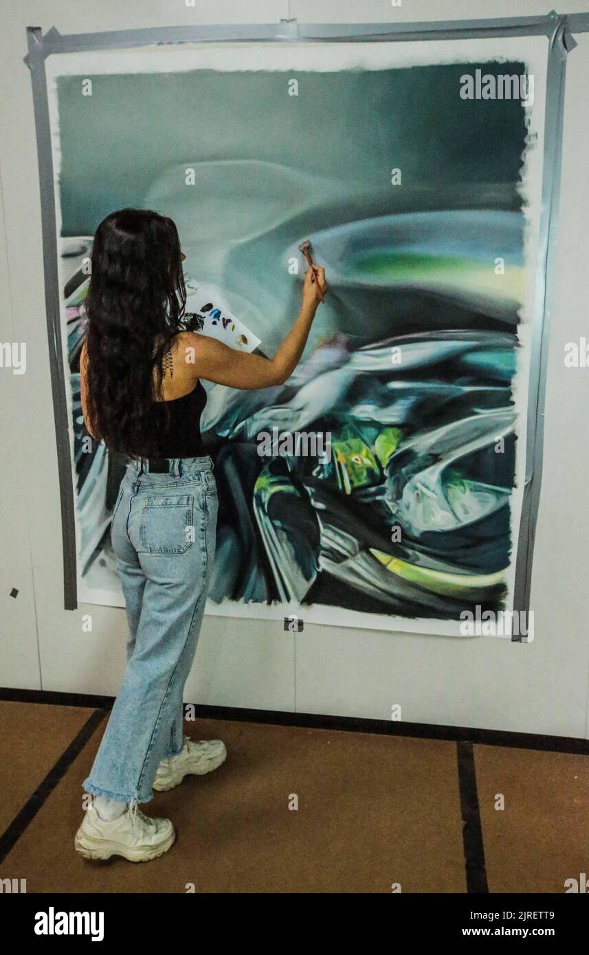 Londres Royaume-Uni 24 août 2022 Ella Baudinet, une artiste basée à ...