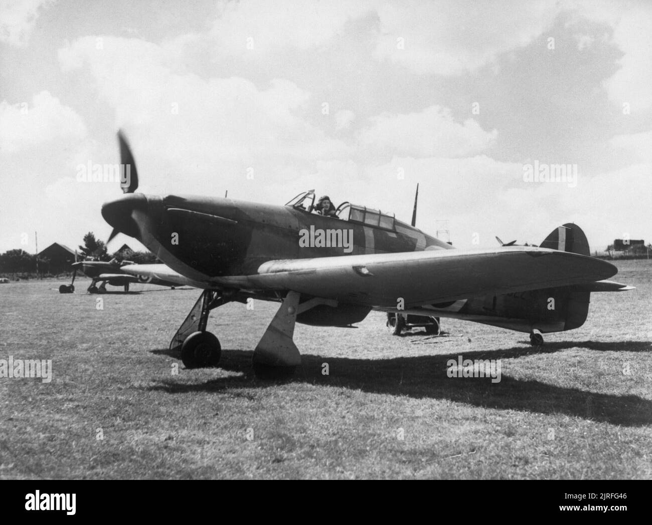 Hawker hurricane 1940 Banque d'images noir et blanc - Alamy