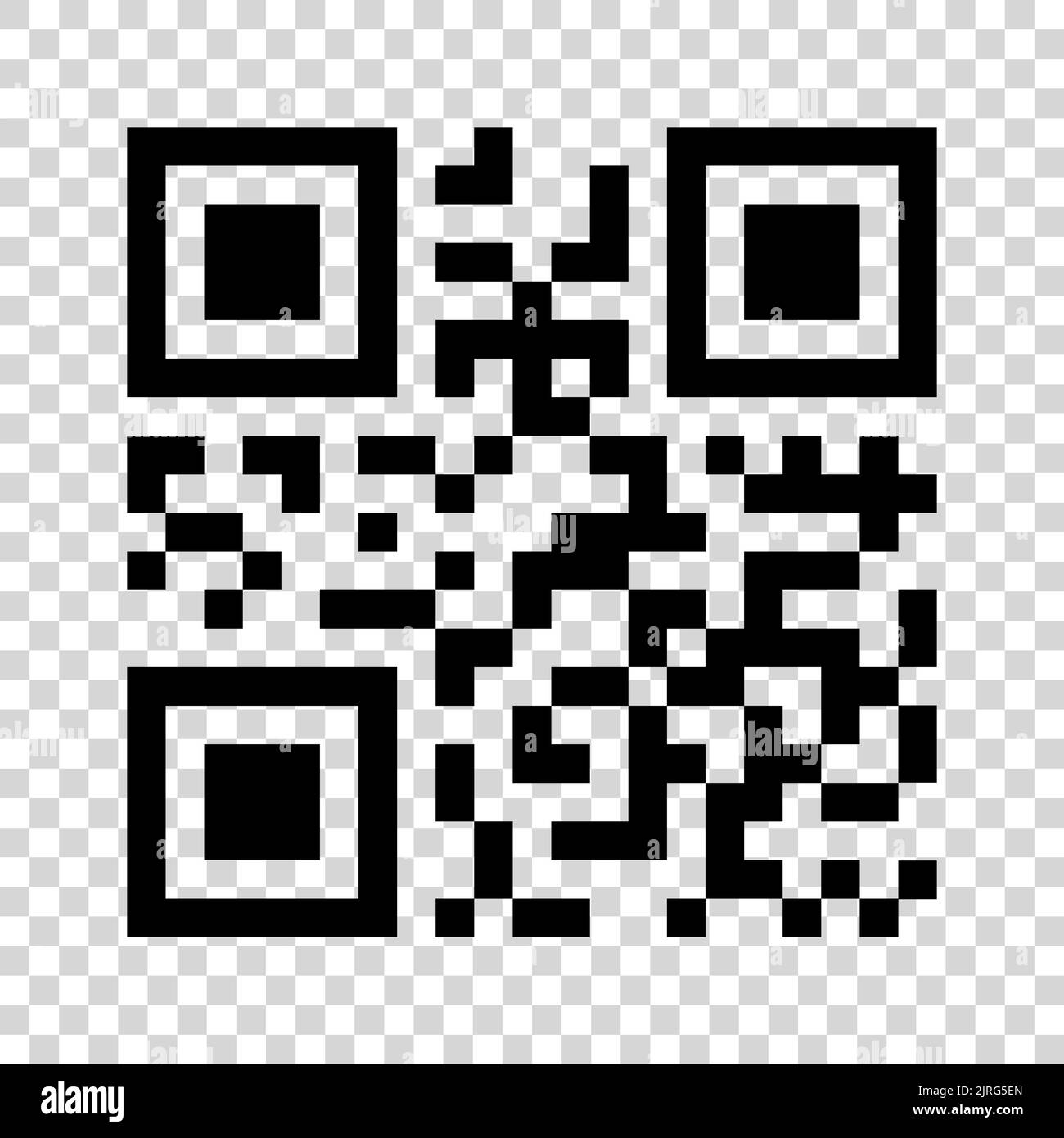 Icône de code QR. Icône de code QR vectoriel isolée sur fond ...