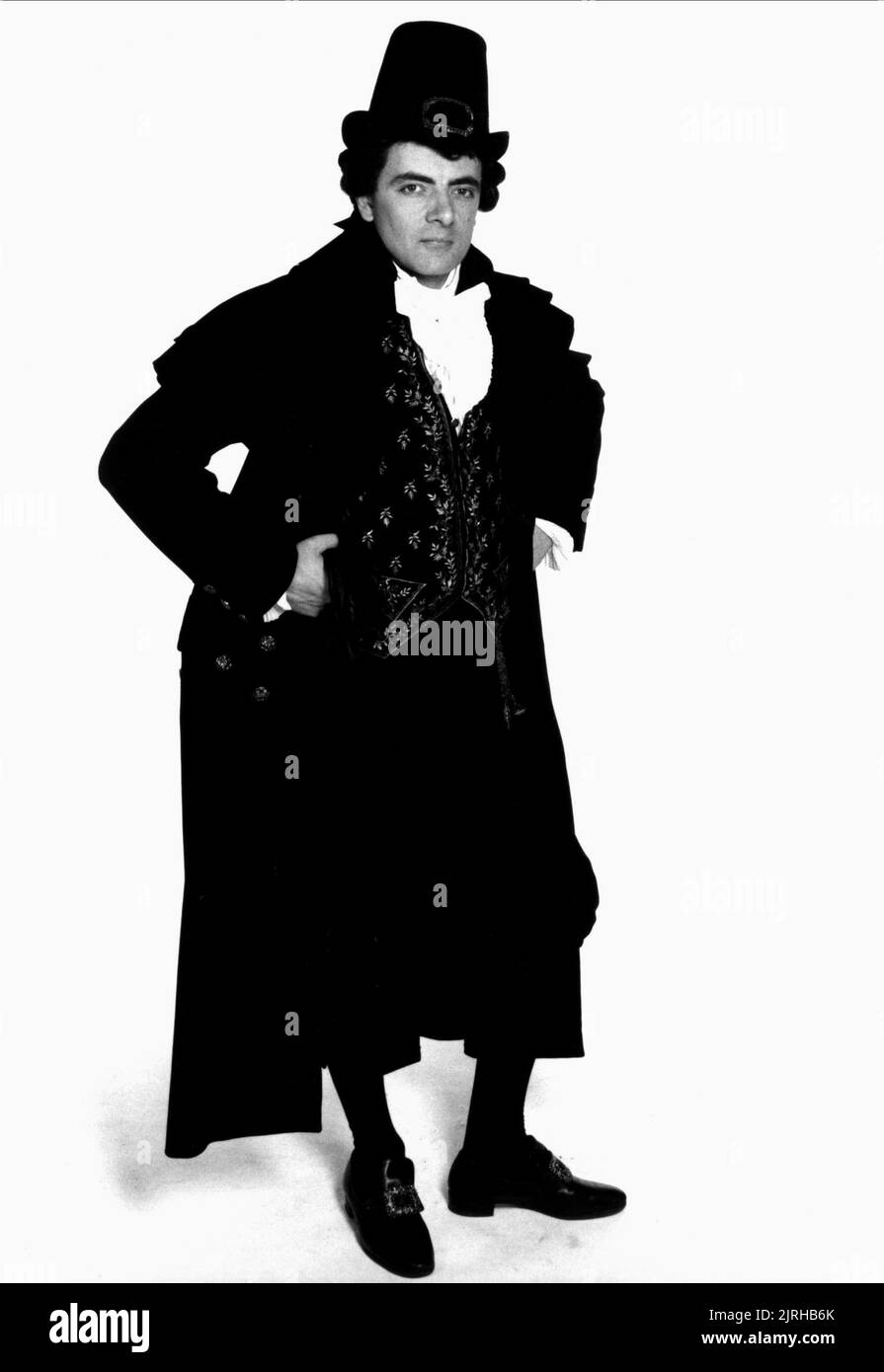 Black adder rowan atkinson Banque d'images noir et blanc - Alamy