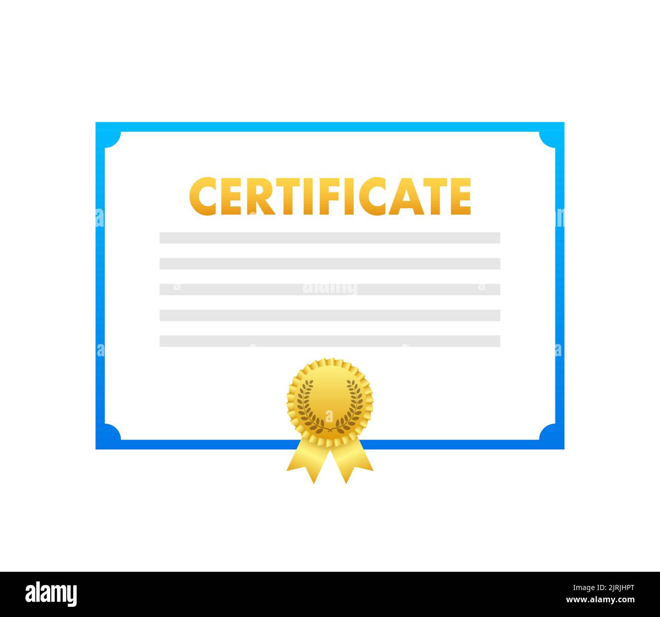 Icône certificat. Badge de licence. Remise des diplômes papier avec ...