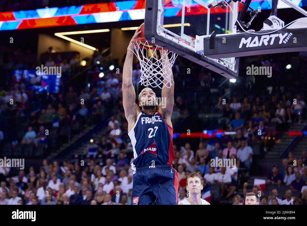 24 août 2022, Rome, France: Rudy GOBERT (27) de France pendant les qualifications de la coupe du ...
