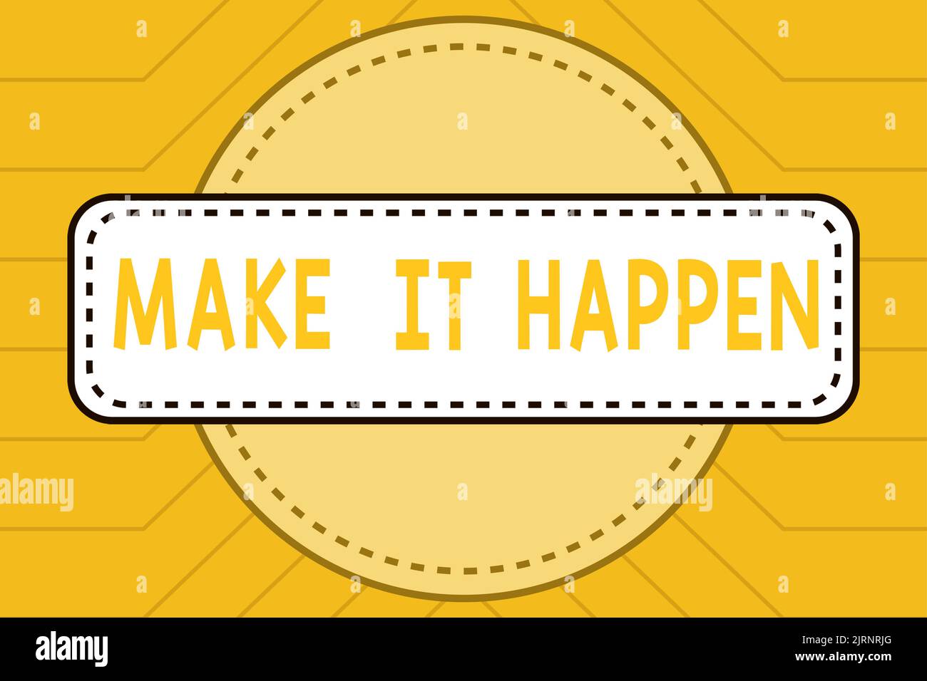 L'inspiration montre le signe faire se produire. Mot écrit sur faire ...