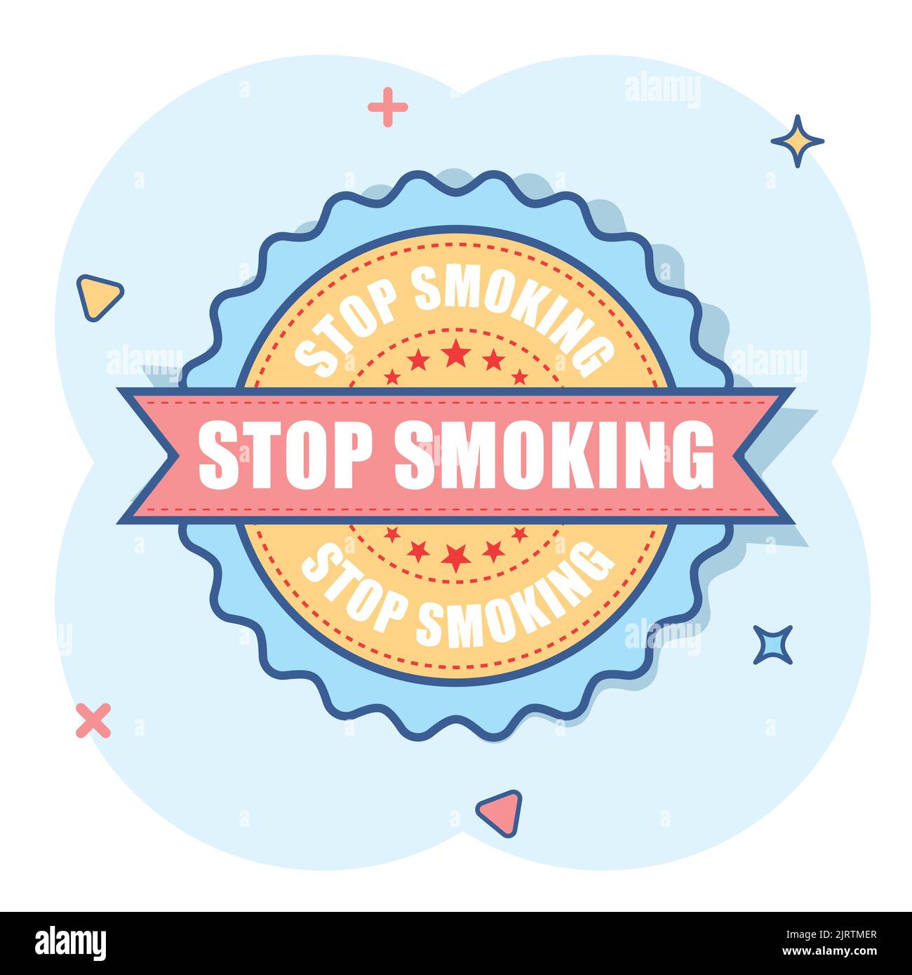 No smoking stamp Banque d'images vectorielles - Alamy