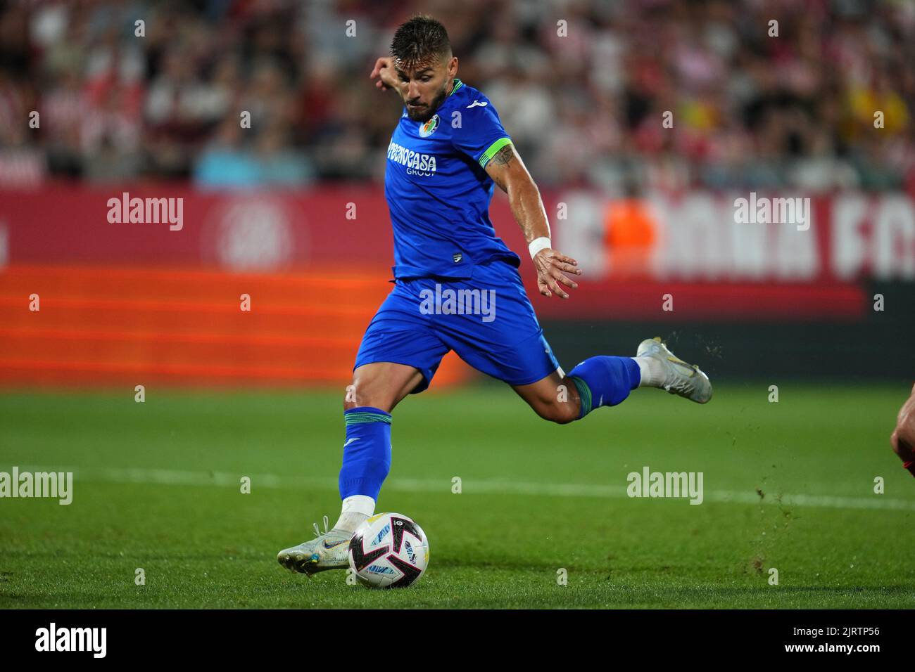 Cristian Portugues Portu of Getafe CF pendant le match de la Liga entre ...