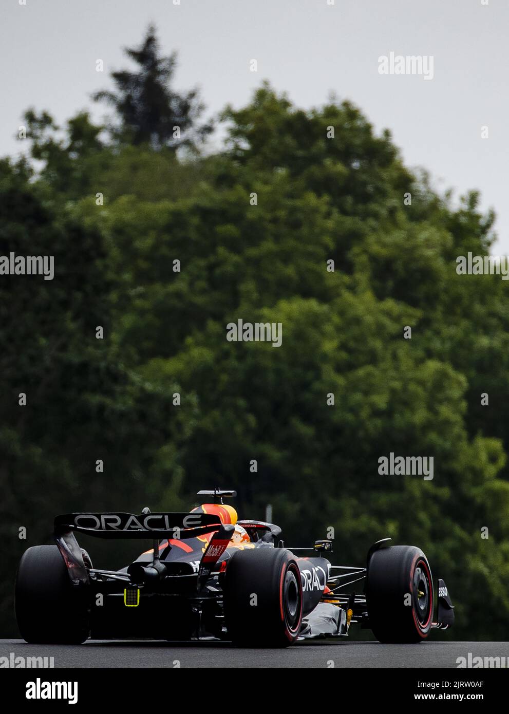 2022-08-26 14:10:50 SPA - Max Verstappen (1) avec l'Oracle Red Bull Racing RB18 Honda pendant la ...