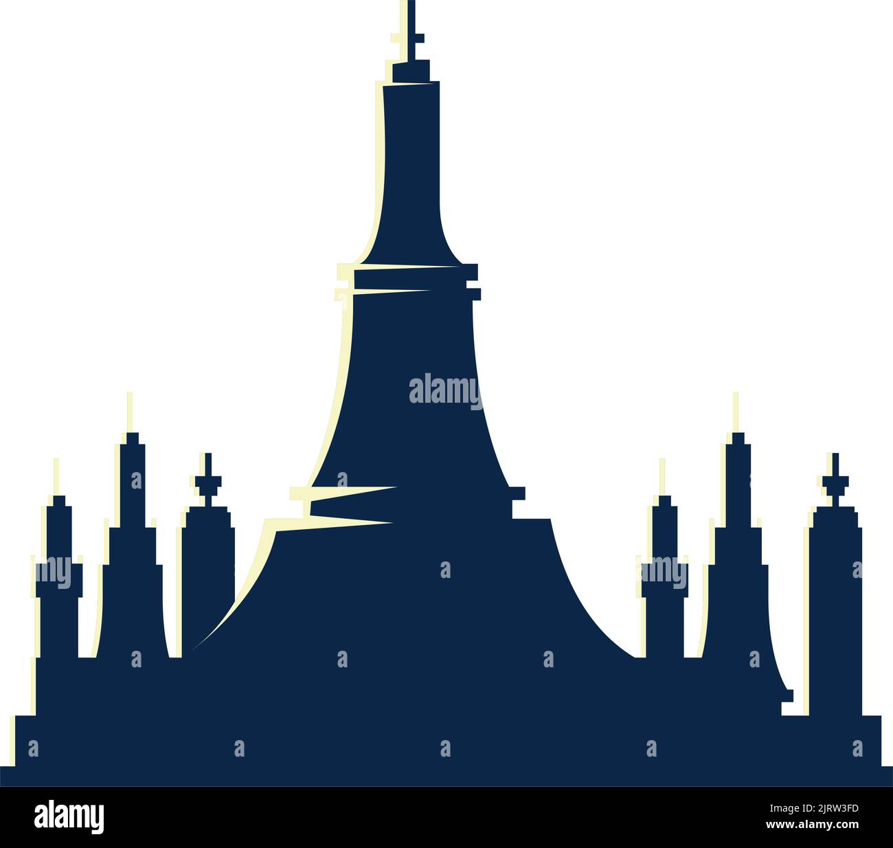 Forme de temple Banque d'images vectorielles - Alamy