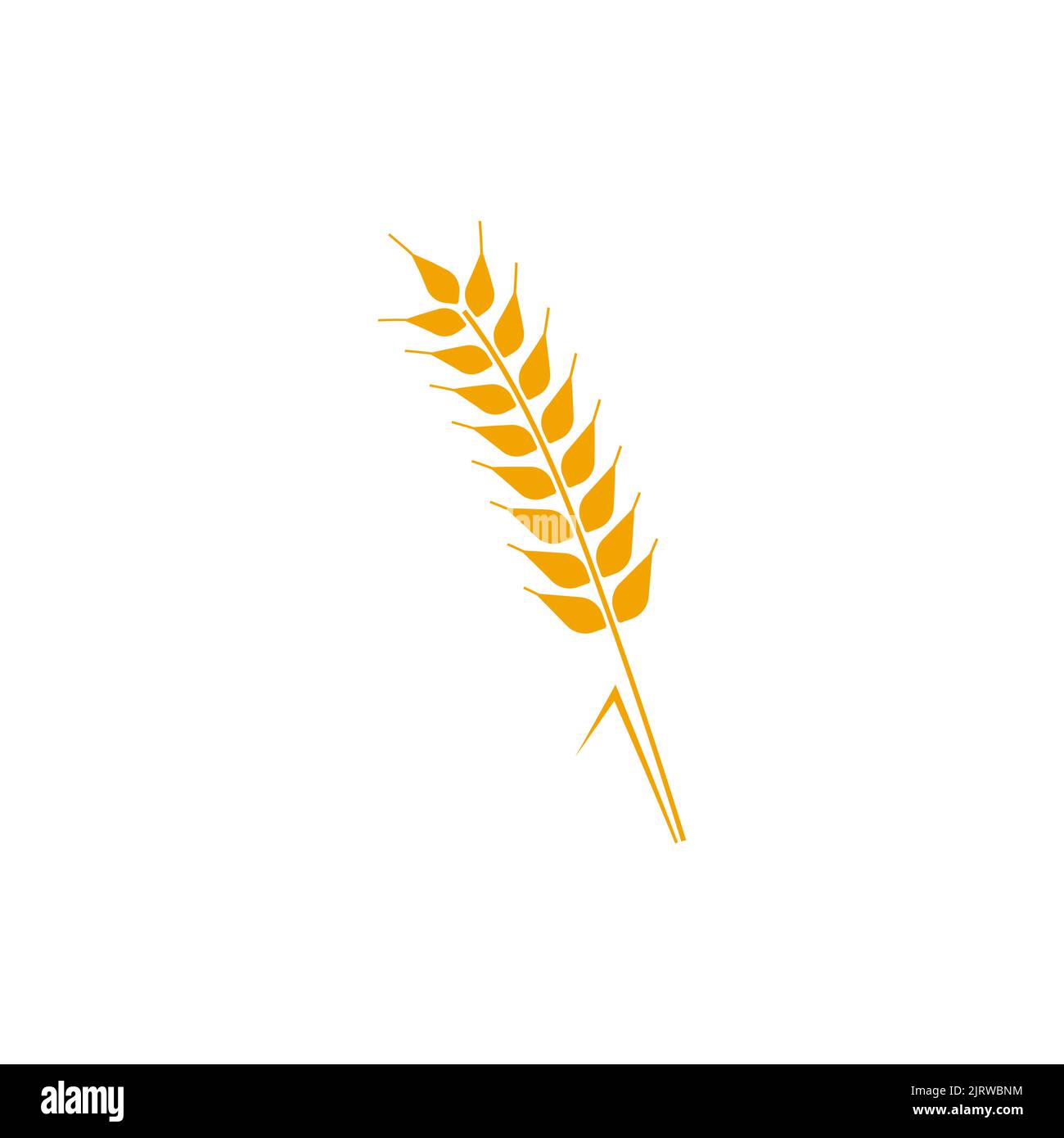 Logo des couronnes de blé. Icône d'oreille de blé. Symbole de l ...