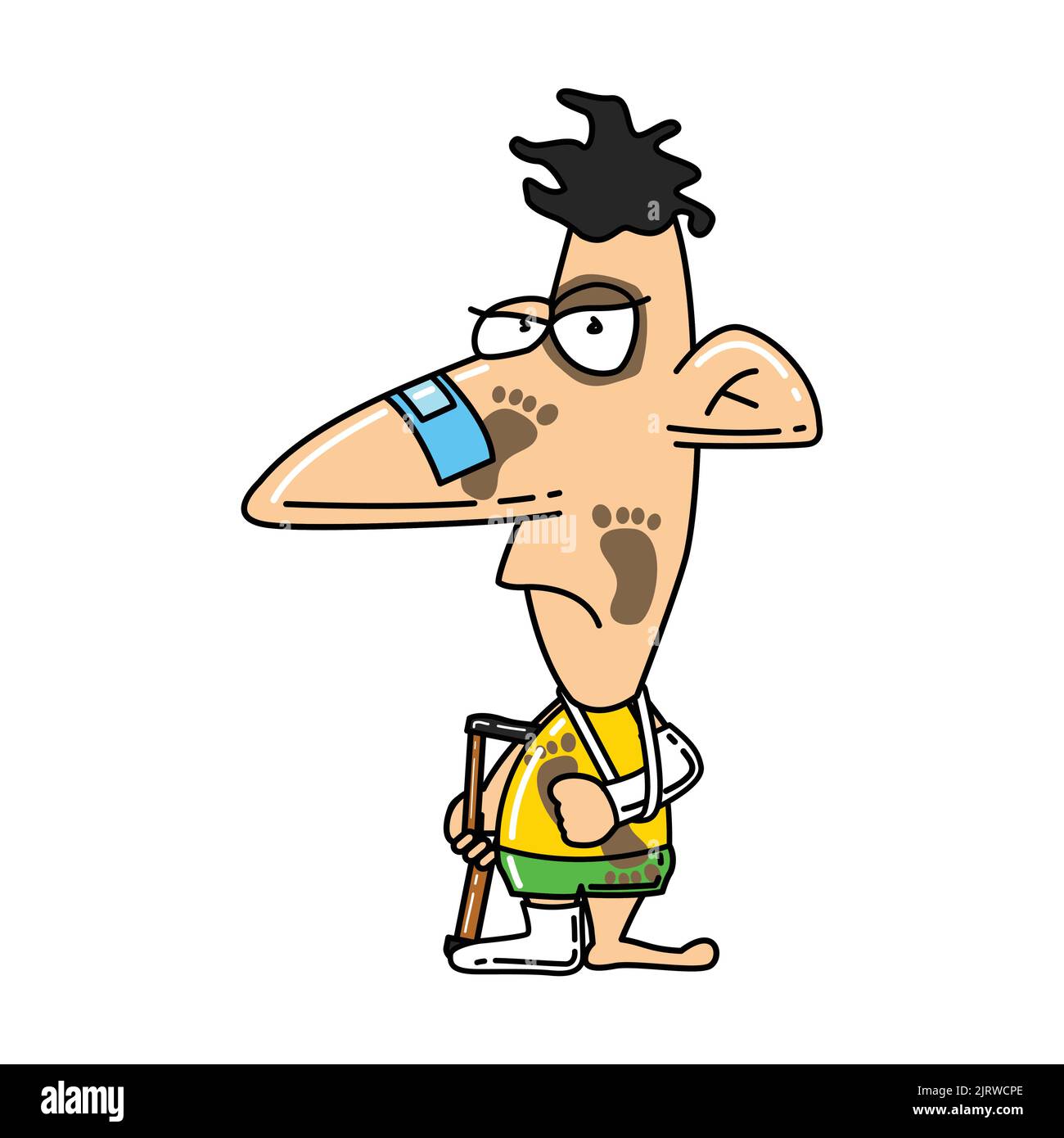 jolie clipart du patient sur la version de dessin animé, illustration ...