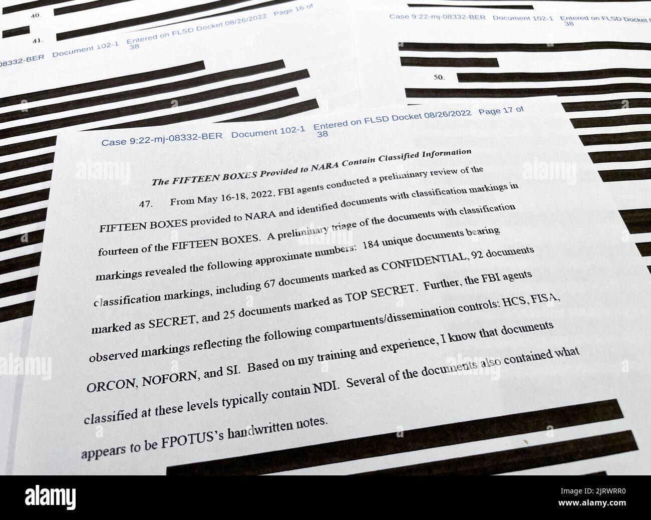 Documents du fbi Banque de photographies et d’images à haute résolution ...