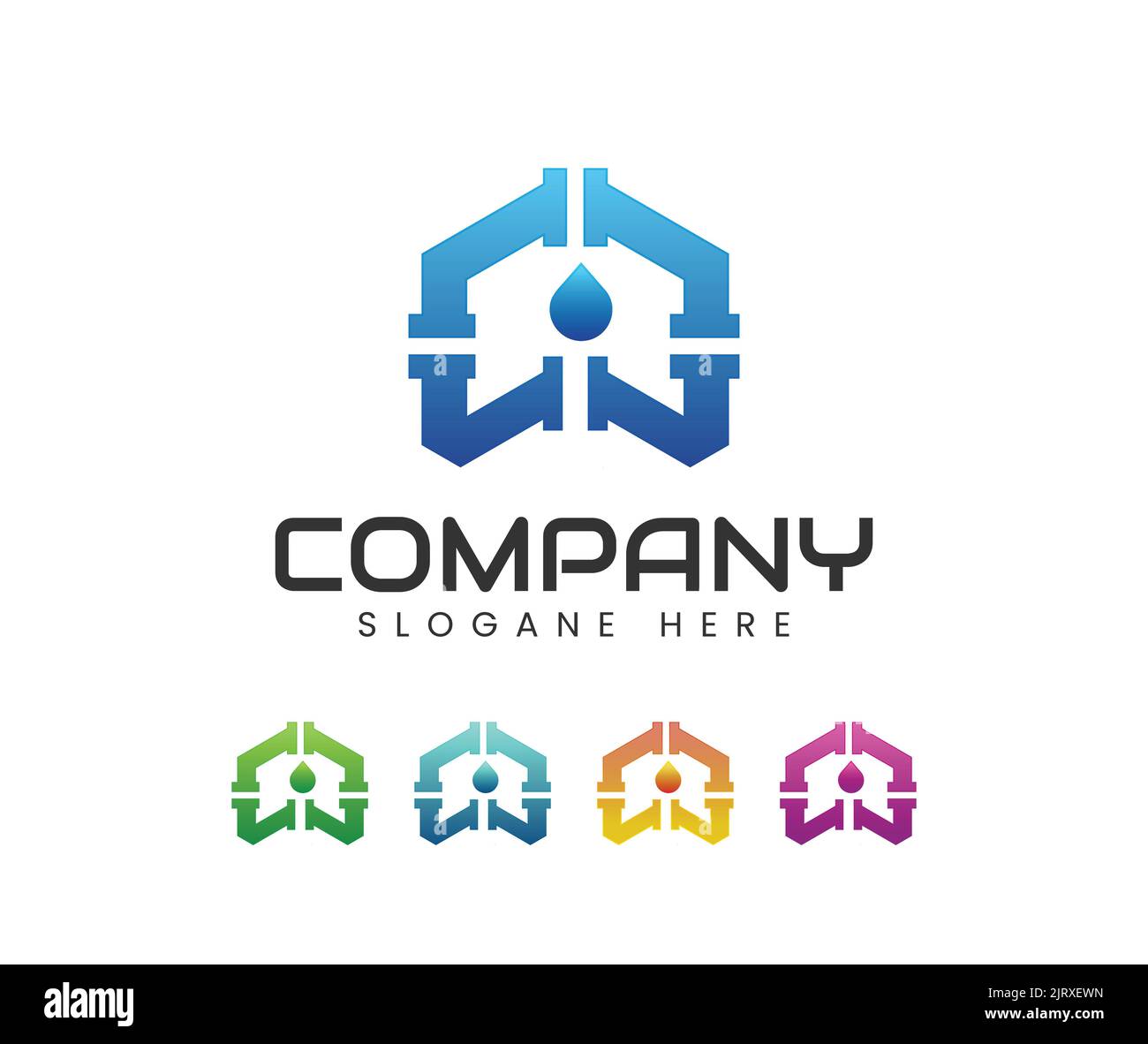 Modèle de logo de plomberie. Modèle de logo du service de plomberie ...
