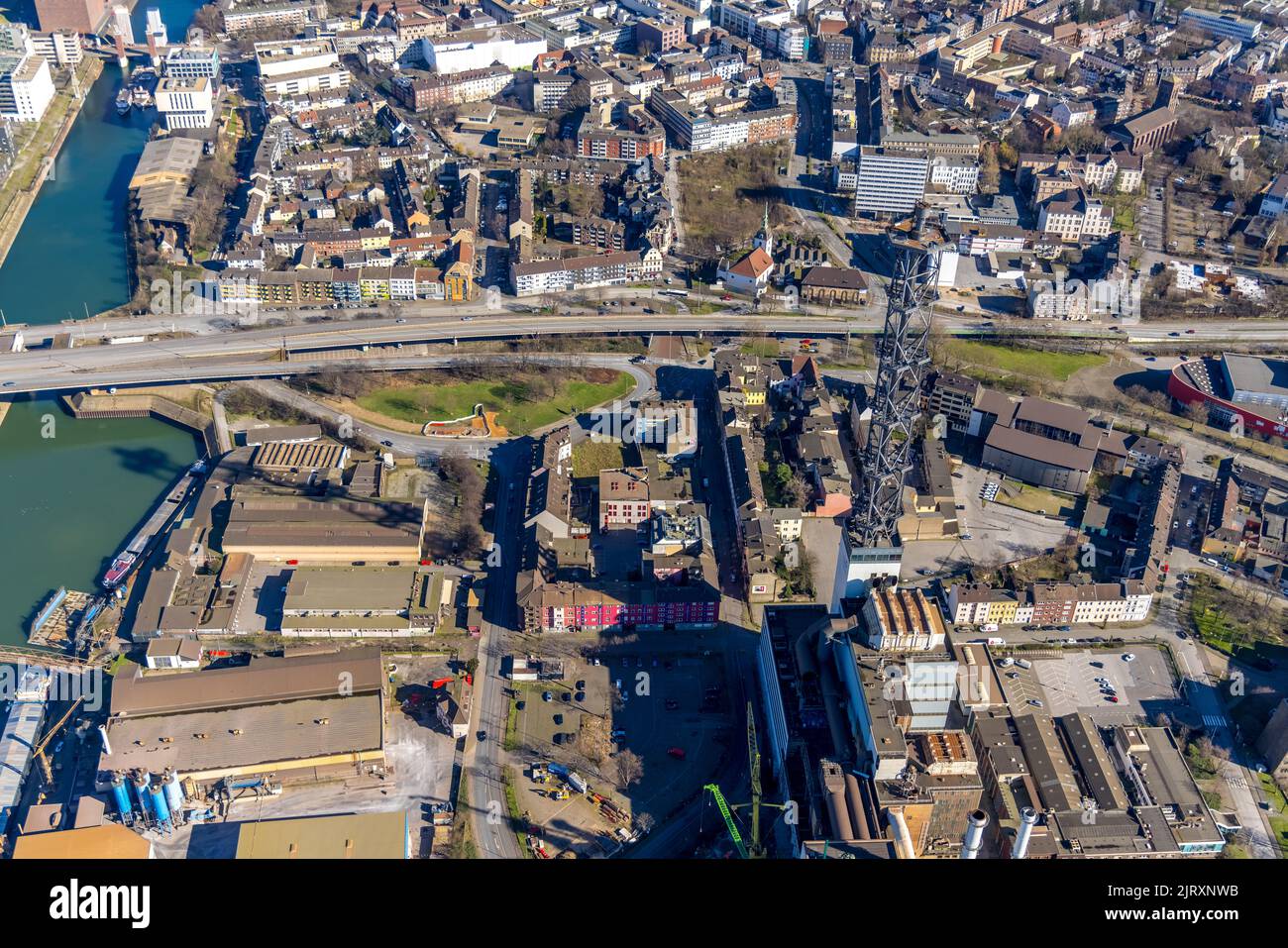 Quartier rouge vulkanstrasse et charlottenstrasse Banque de ...