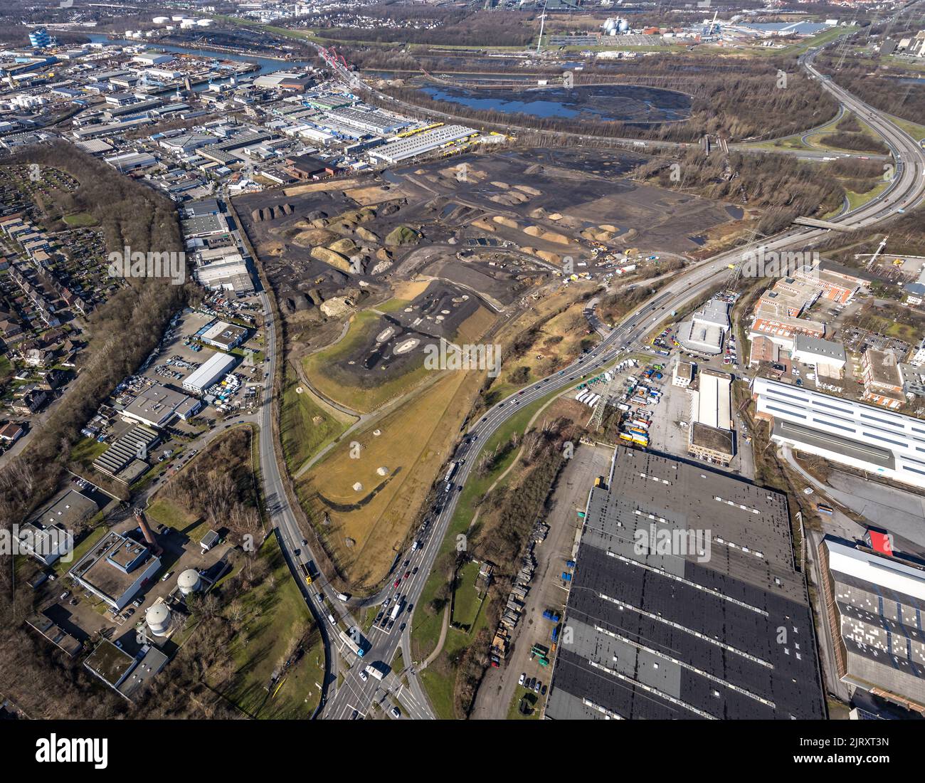 Port de la ville et nouveau parc industriel freiheit emscher Banque de ...