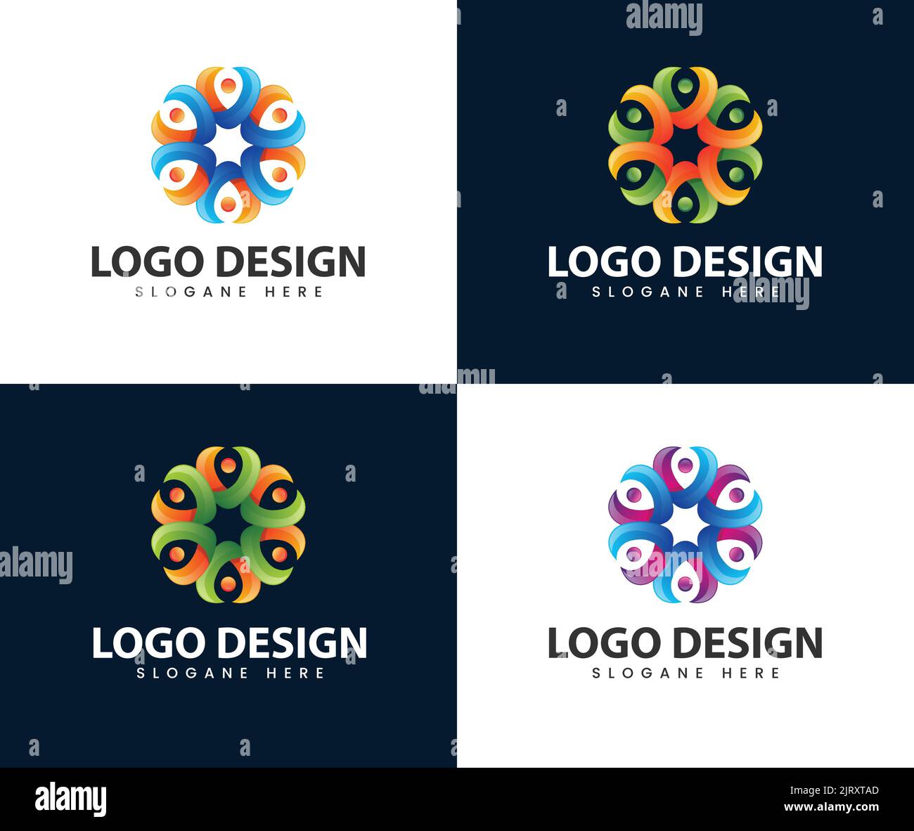 Logo de travail Banque d'images vectorielles - Alamy