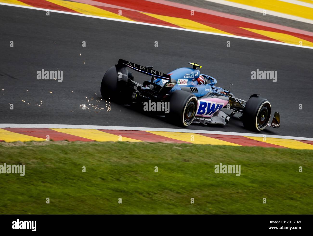 SPA - Esteban Ocon (31) avec l'Alpine A522 lors de la session d ...