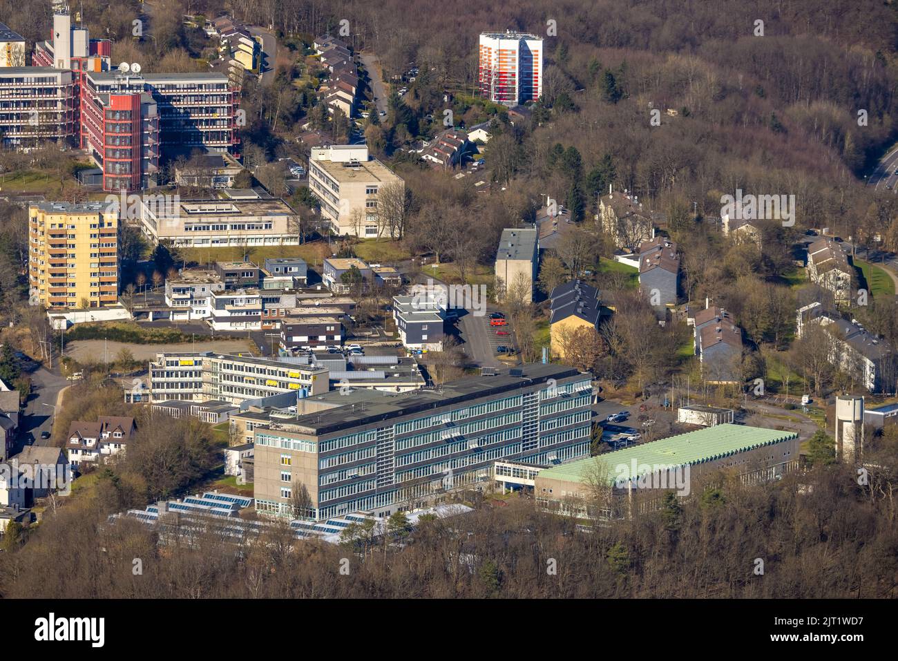 Vue aérienne, Université de Siegen, Université de Siegen - Campus Paul ...