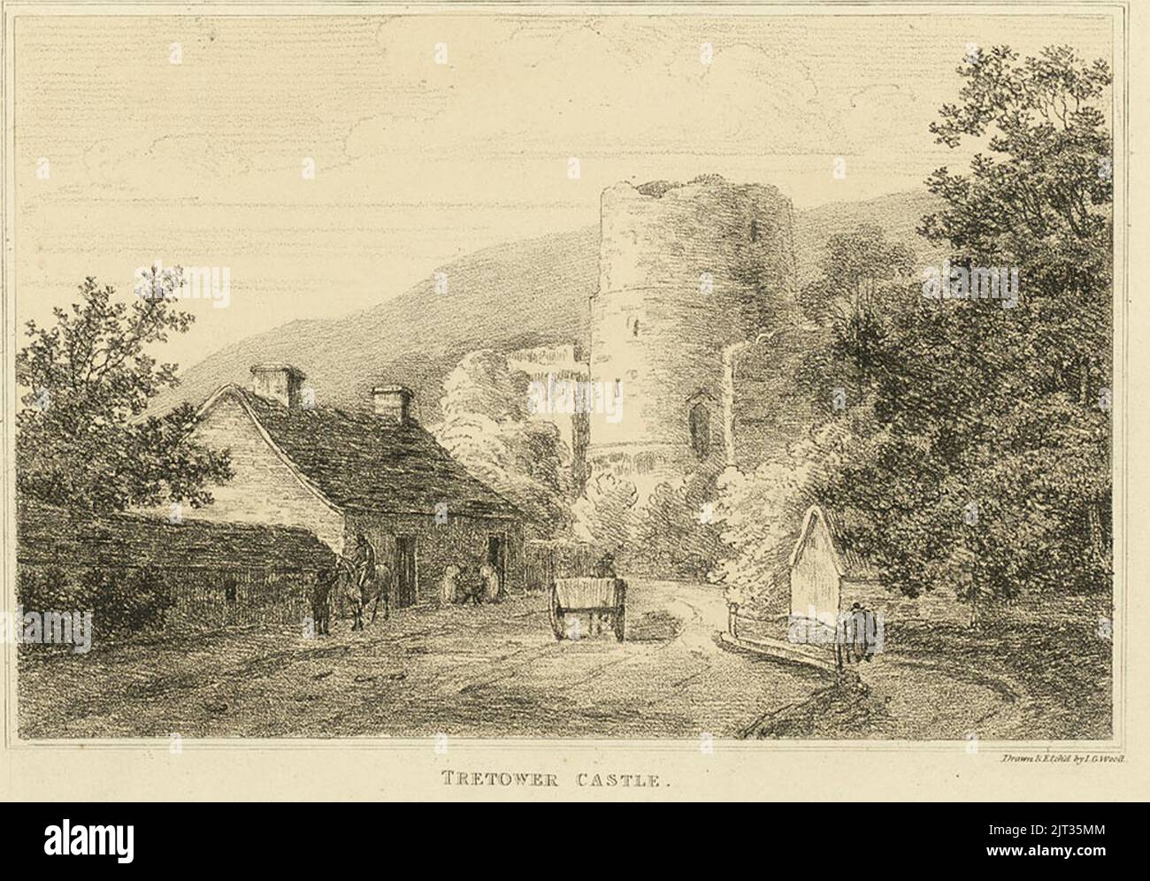 Tretower castle Banque de photographies et d’images à haute résolution ...