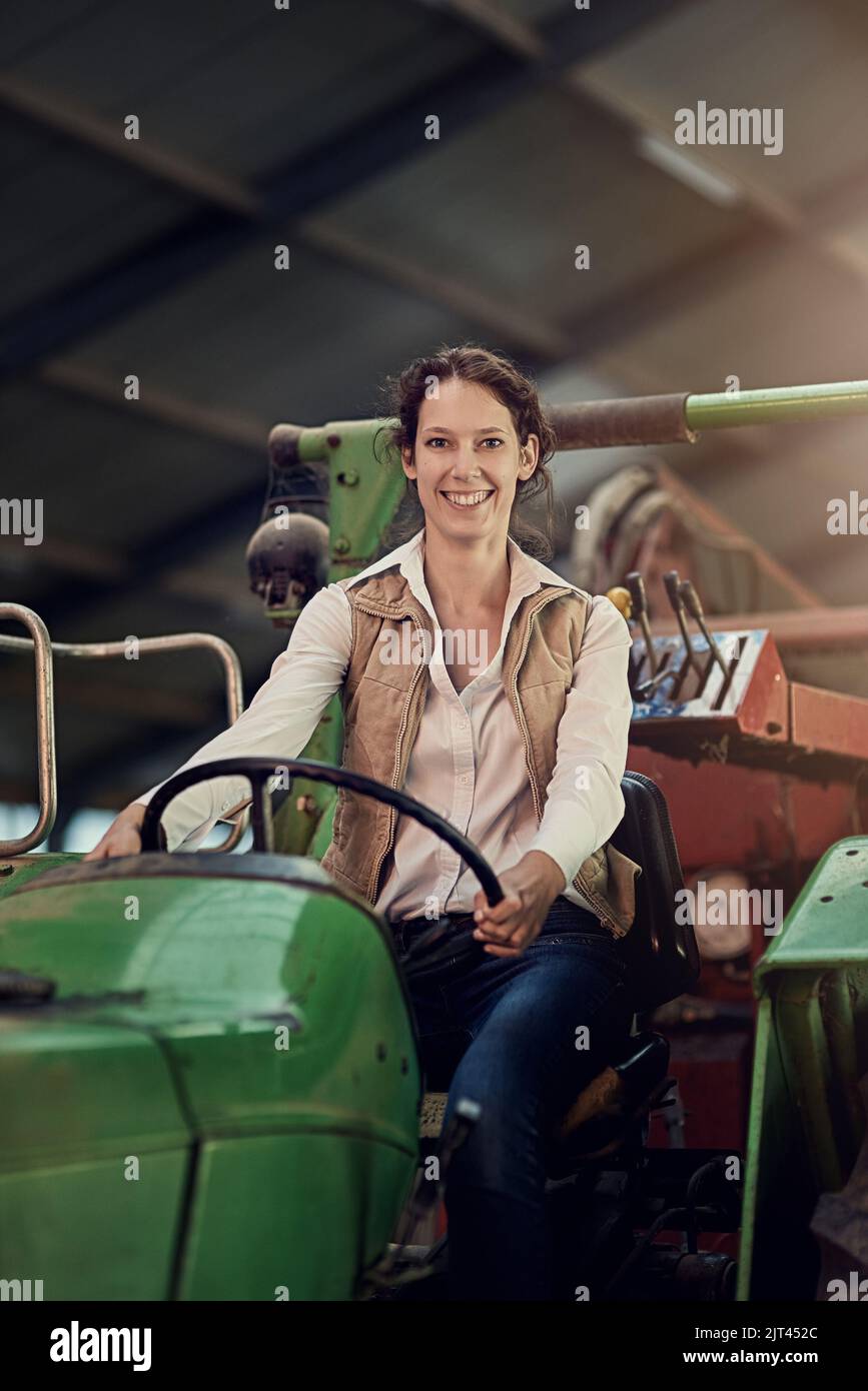Quand il s'agit de tracteurs, je suis un naturel. Portrait d'une ...