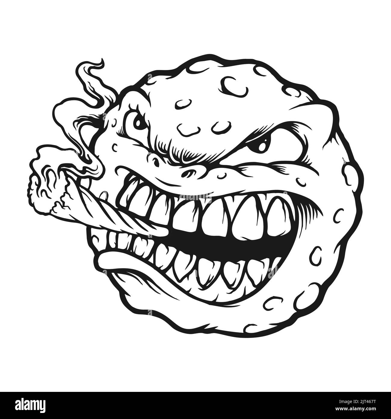 Biscuits Weed Cannabis Smoking Silhouette illustrations vectorielles ...